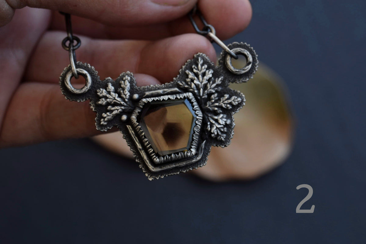 Lemon Phantom Smokey Quartz Fern Necklaces – Laurel and Lime