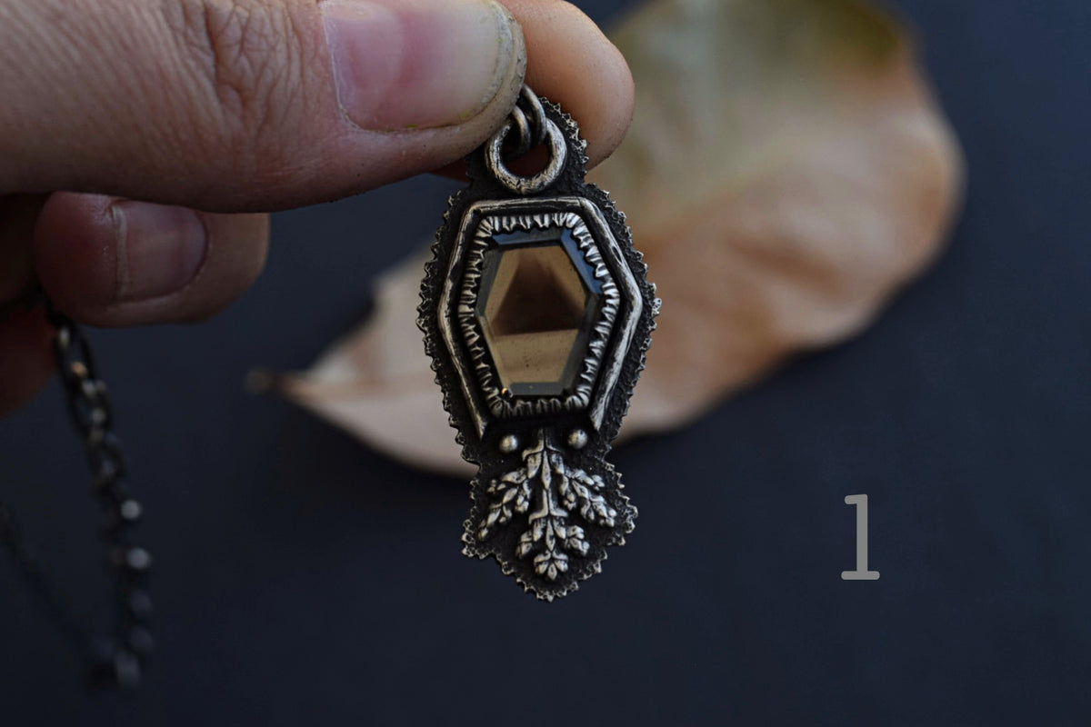 Lemon Phantom Smokey Quartz Fern Necklaces – Laurel and Lime